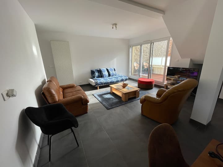 T3 Avec Terrasse Et 4 Lits - Sillon de Bretagne