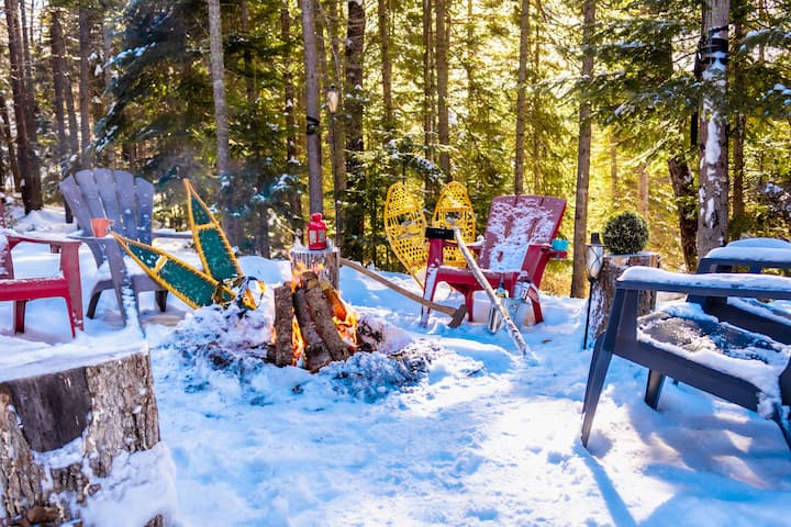 Chalet Le Cozy, Spa Et Sauna - Saint-Donat