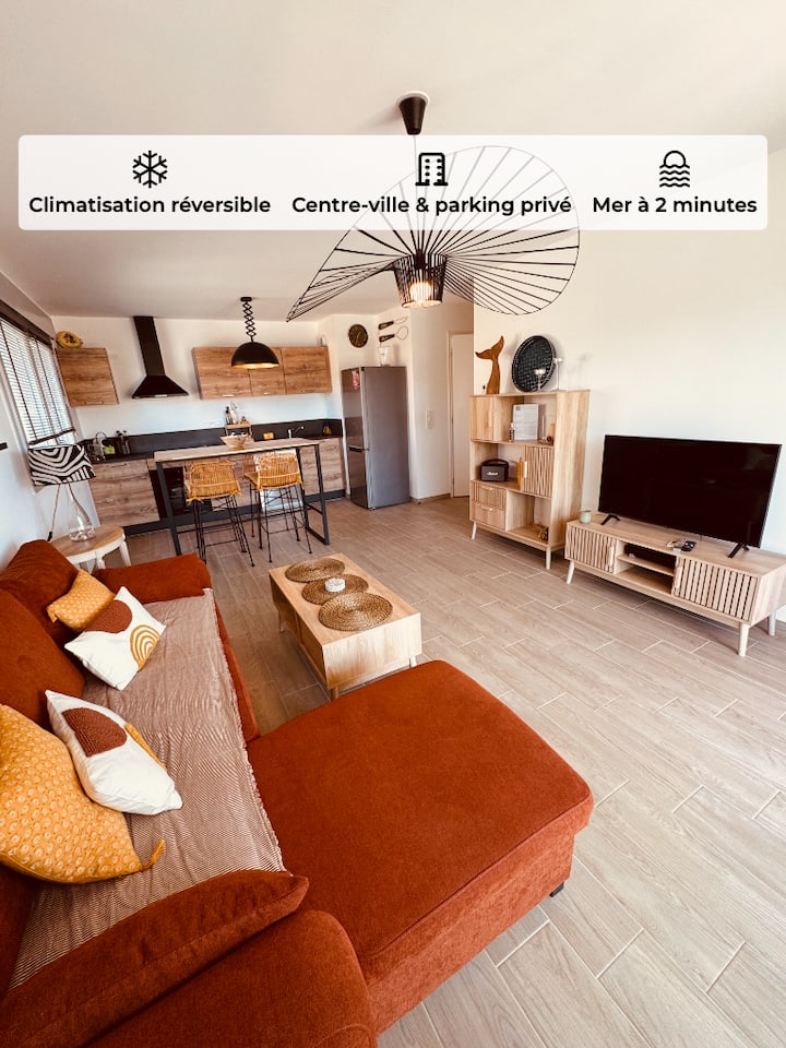 T3 L'art Déco: Clim Parking Proche Mer - Classé 4* - Bormes-les-Mimosas