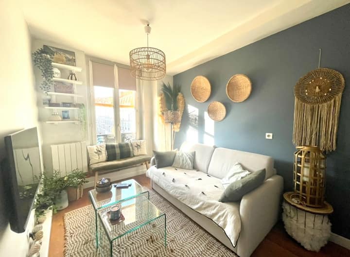 Appart 2 Pièces, Très Lumineux, 1 Chambre, 2 Lits - París