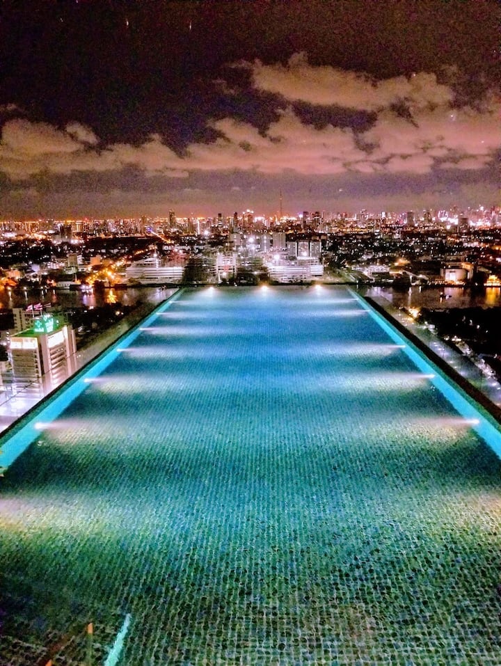 网红Skypool 健身房 地铁零距离 考山路 大皇宫 医院学校 - Bangkok