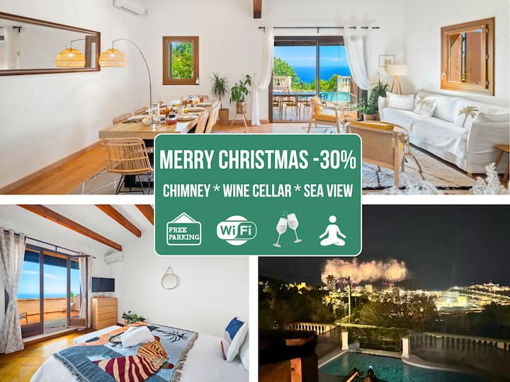 5min Monaco | Sea View | Chimney | Parking - Menton