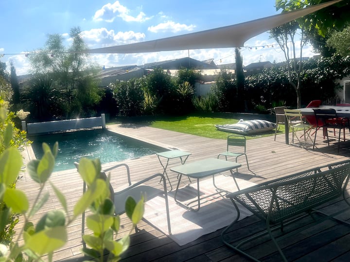 Maison Typique Jardin & Piscine - Bordeaux