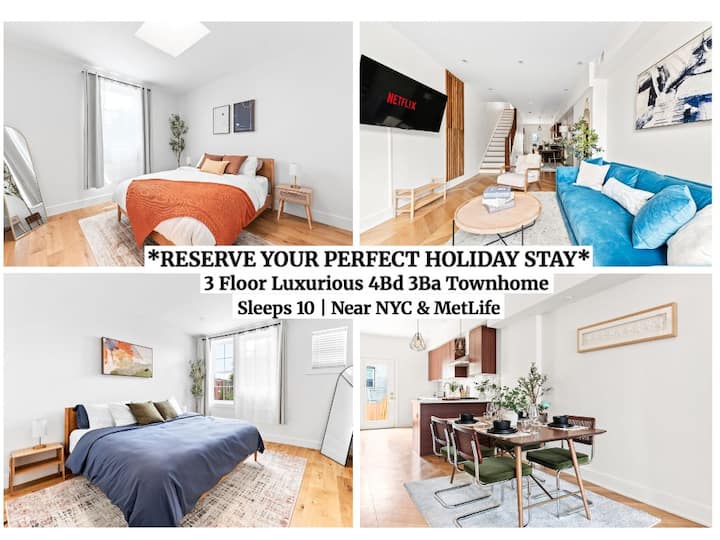3 Level Lux Townhome | Near Metlife Nyc Ewr Path - New York City