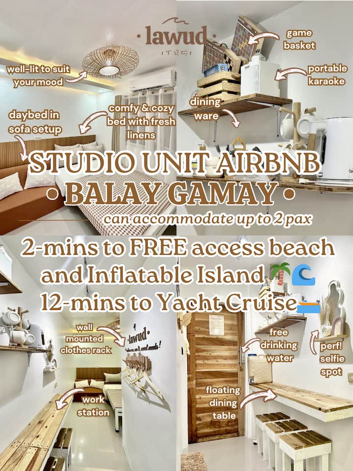 1 Studio—near Free Accessbeach, Inflatable & Yacht - Subic