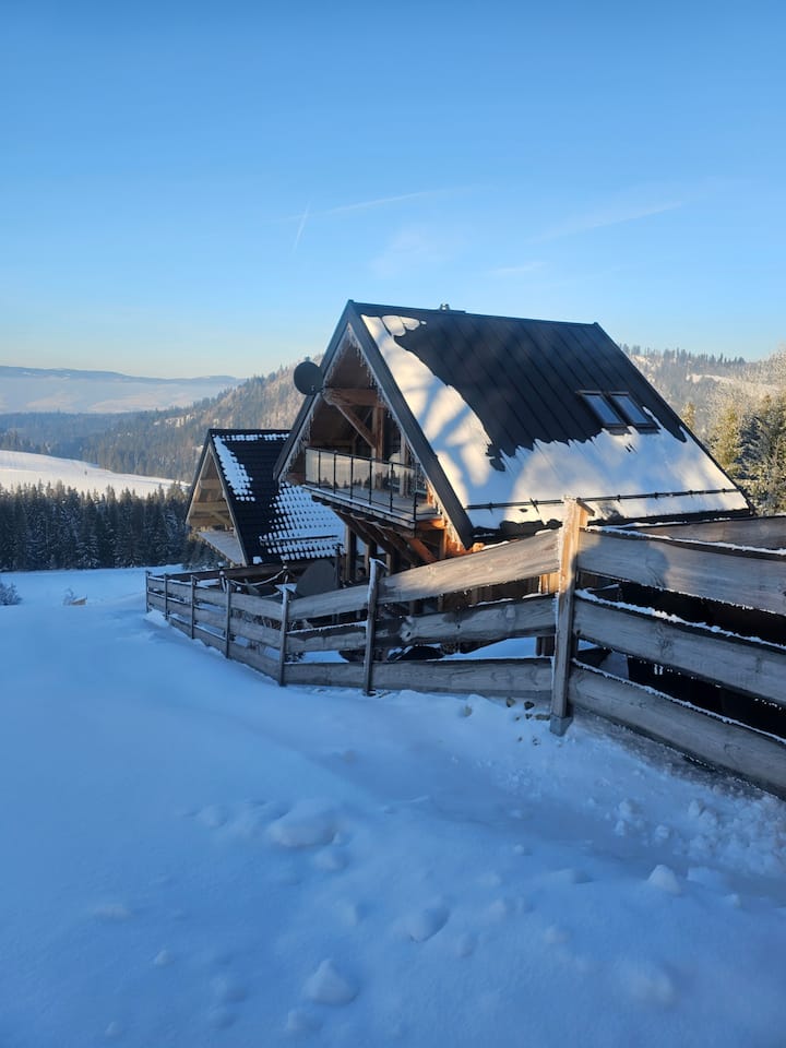 Alpen House-górska Chata,kominek, Jacuzzi. - Białka Tatrzańska