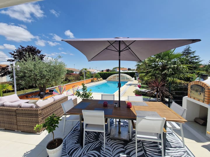 Villa Haut De Gamme Avec Piscine 8 Personnes - Saint-Michel-en-l'Herm