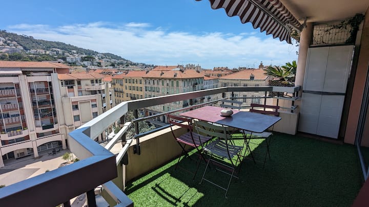 T3 Climatisé, Terrasse – Idéal Familles - Nice