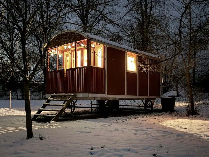 Auszeit Im Zirkuswagen Am Kanal Im Münsterland - Germany