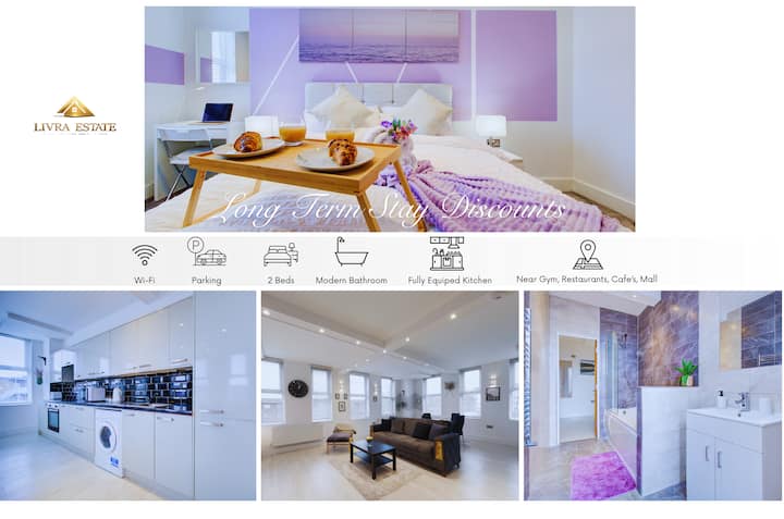 26% Off Long Stay|free Parking&wifi|apt In Sutton - Surbiton