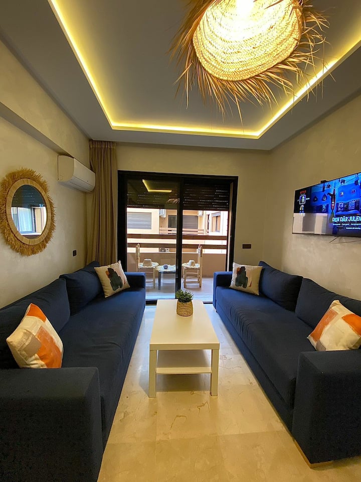 Magnifique Appartement 30 Face La Gare De Train - Marrakesh