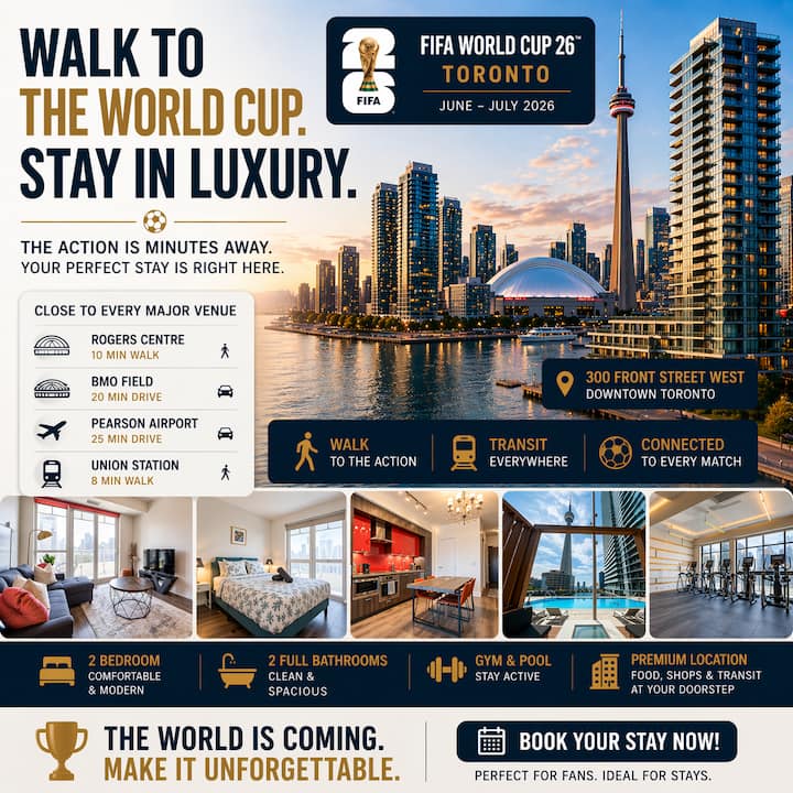 Centre Of It All 2bdrm/2bath Cn Tower View/parking - Toronto