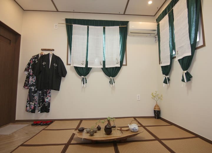 공간  더 쉼| 단독독채숙소 |다도(전통차예절지도) |기모노 체험 |히노끼탕 - Incheon