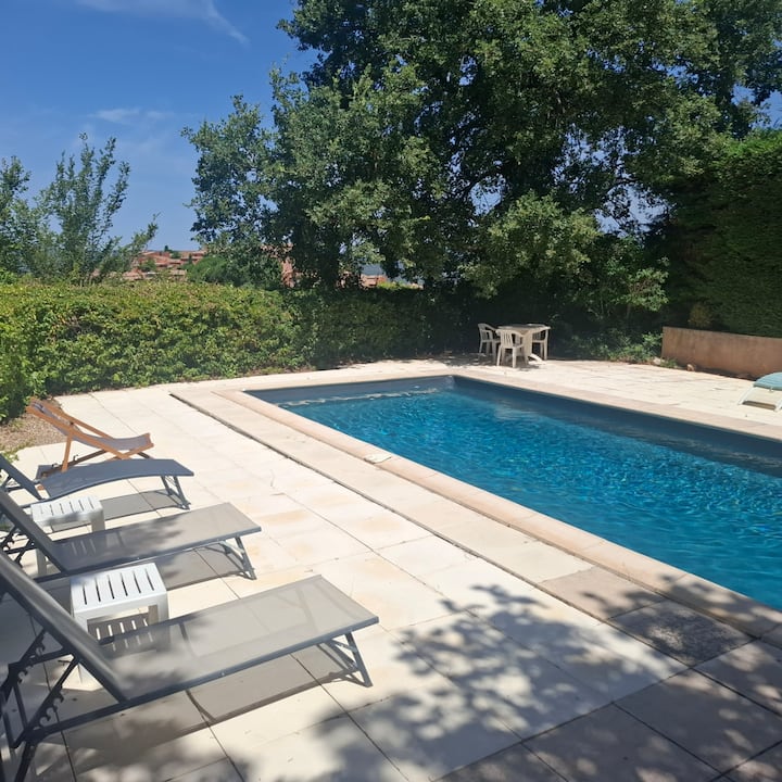 Maison De Famille, Piscine, Vue Panorama Village - Roussillon