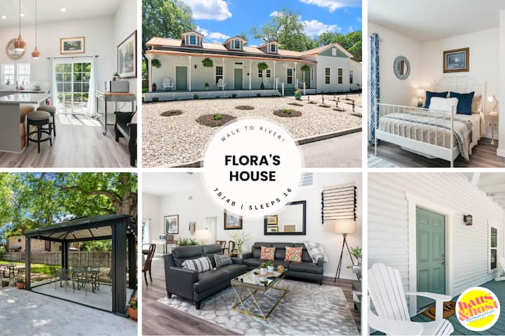 Flora's House: 9 Beds, Walk To River & Downtown! - New Braunfels, TX