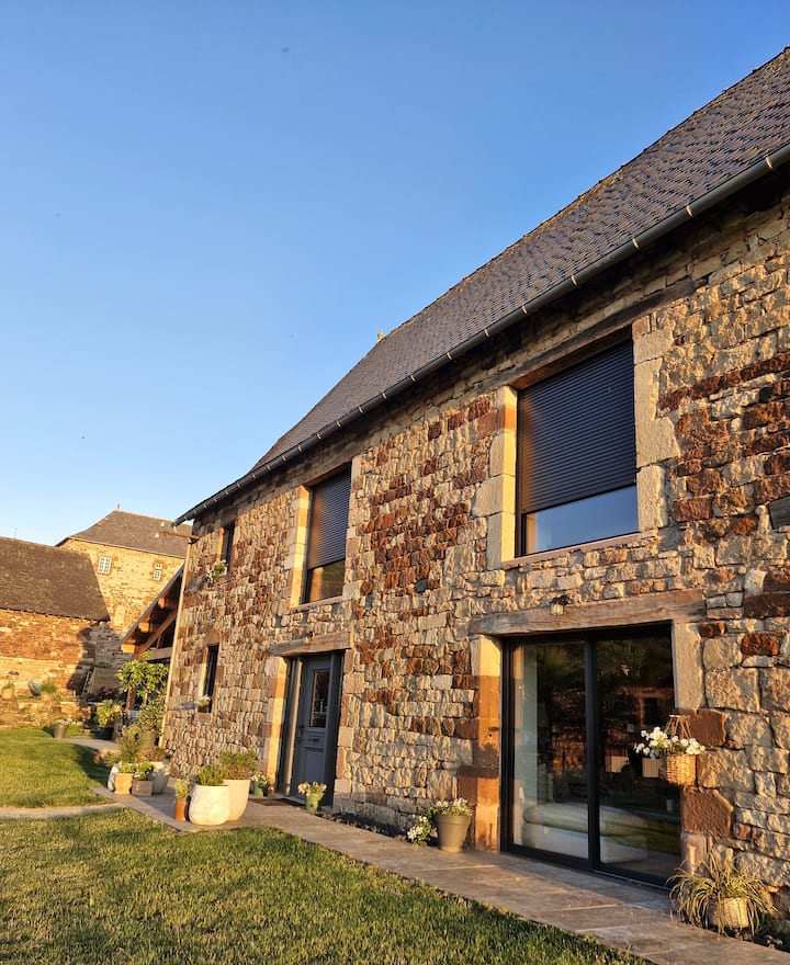 La Grange De L'ady - Chambre Terracota - Aveyron