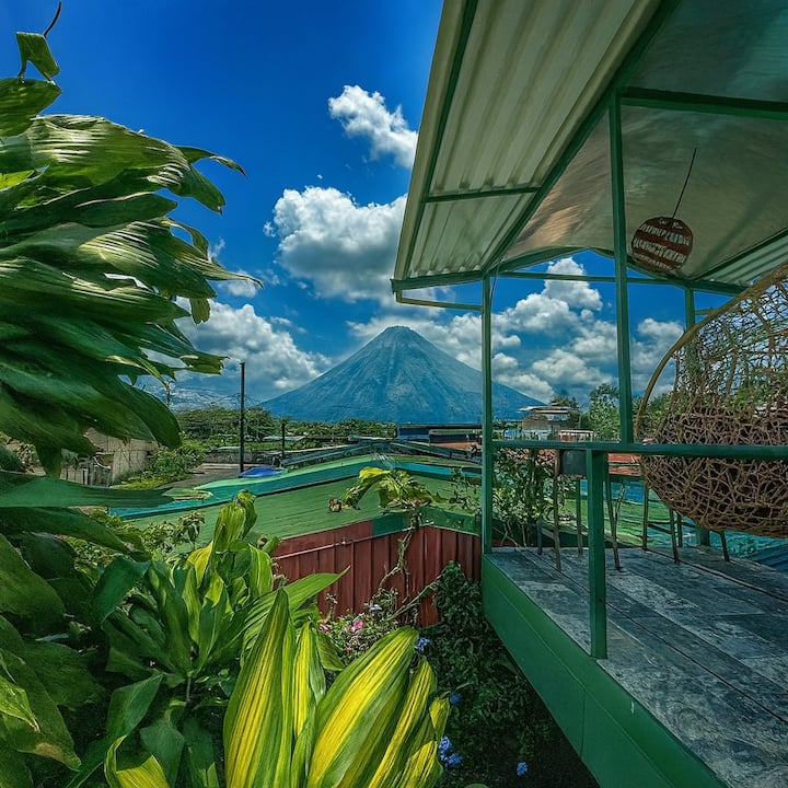 Firebush Villa + Prívate Jacuzzi & Bbq Area + A/c - La Fortuna