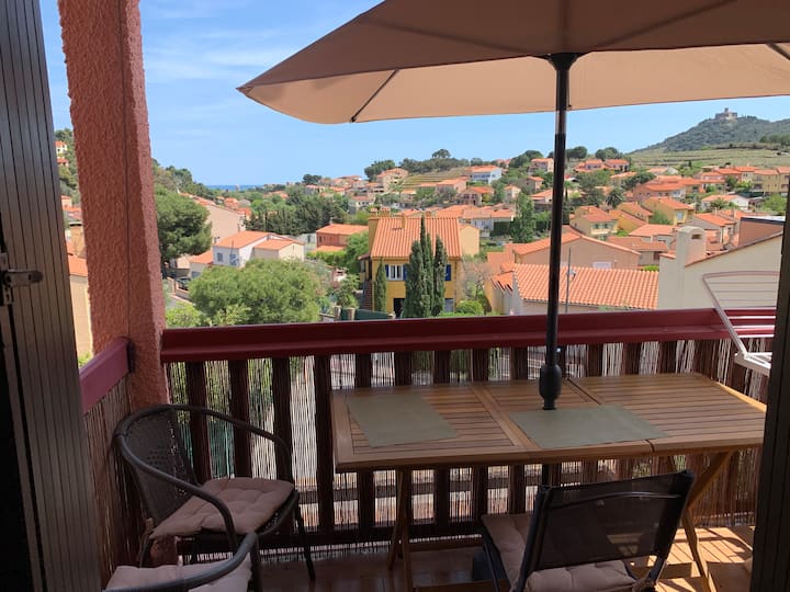 Appart T3 Balcon Piscine Parking - Collioure