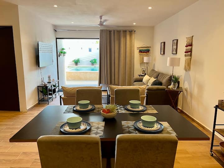Charming Apartment With Pool In Punta Sur - Isla Mujeres