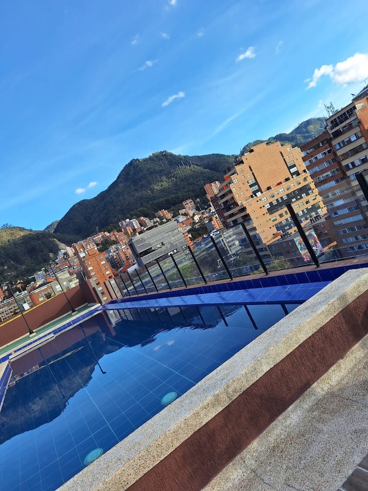 Apartasuite Moderno Apto Edificio Piscina Zonas H. - Bogota