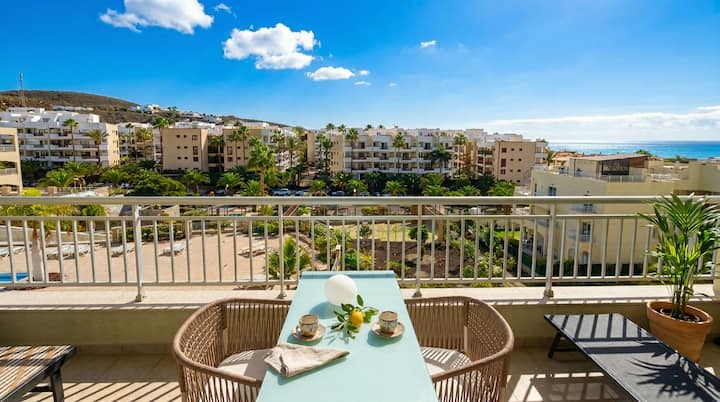 Terraza Sea&sun/ Pool/ Padel Court/ Wi-fi - Tenerife