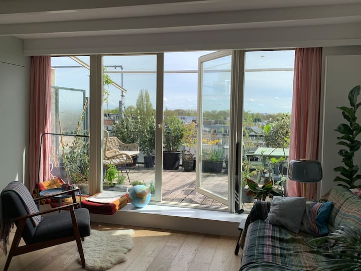Zonnig Appartement + Dakterras! - Amsterdam