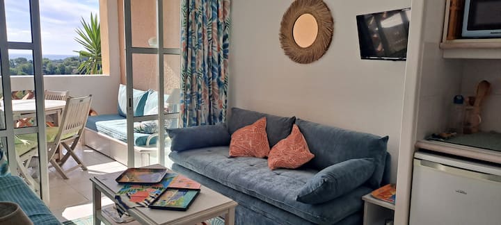 Vue Mer D'azur.cosy Studio Cabine 4 Pers,vue Mer. - Agay