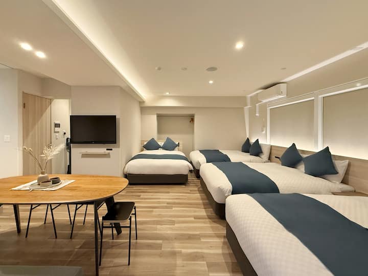 Com+81 802 /46㎡/4beds/8ppl/shinsaibashi St 6min - Osaka