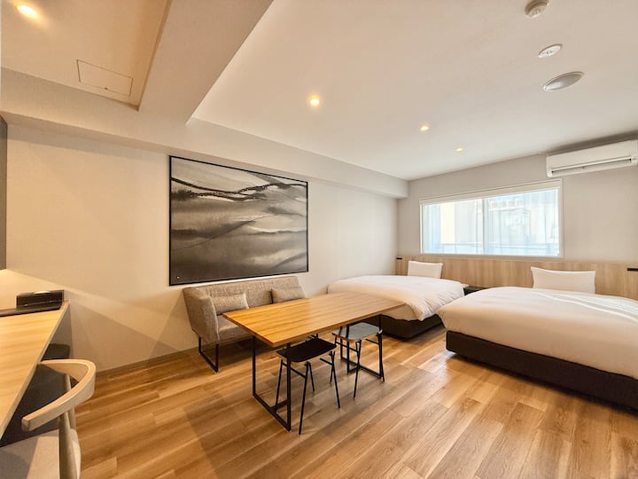 Com+81 901 /46㎡/4beds/8ppl/shinsaibashi St 6min - Osaka, Japan
