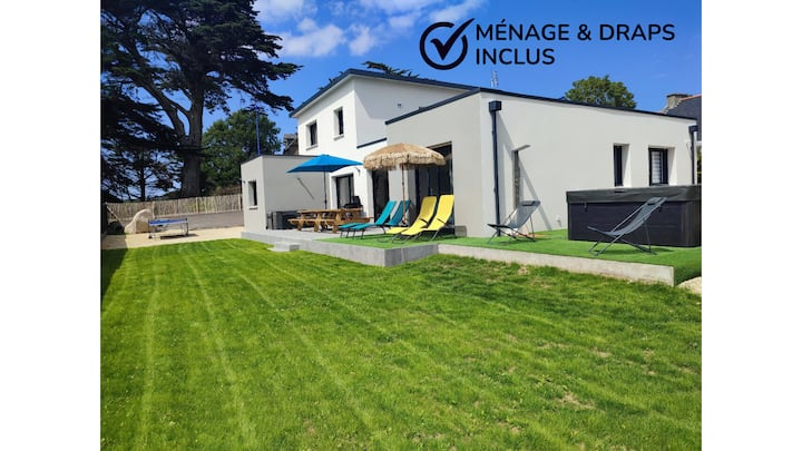 Villa 165 M2 4 éToiles Avec Spa Près Des Plages - Plouescat