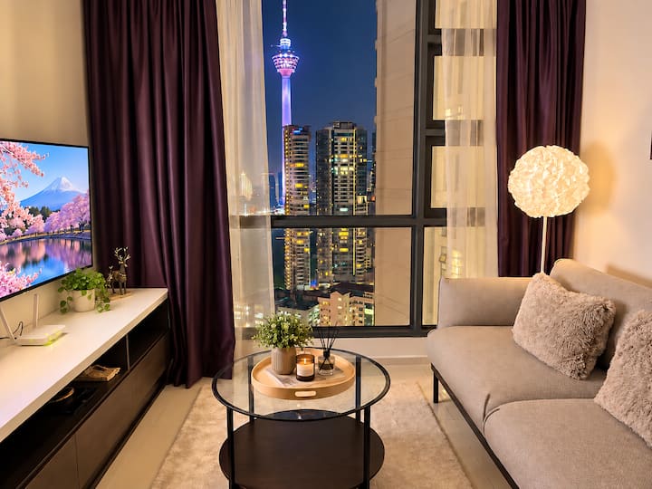 Luxe 1br Suite With Mesmeric Kl Skyline View - Kuala Lumpur