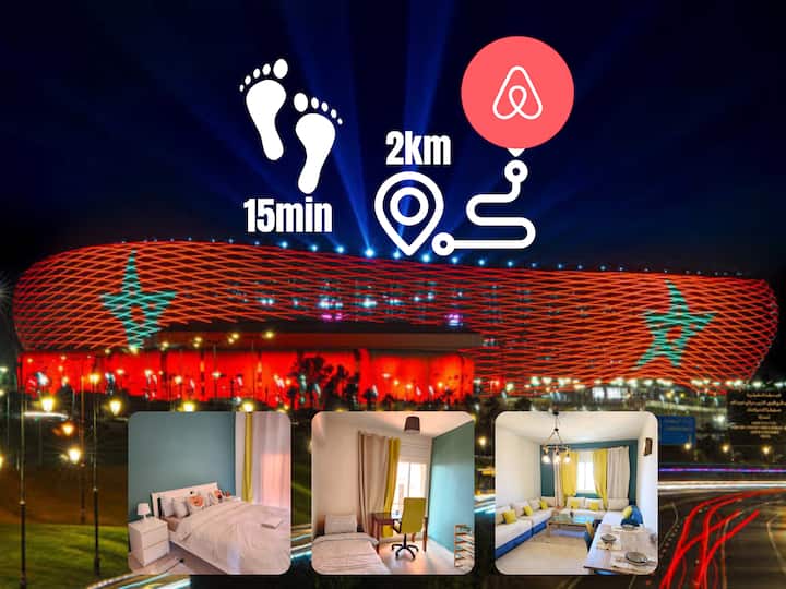 Appartement Cosy 5 Min De Hay Riad - Témara