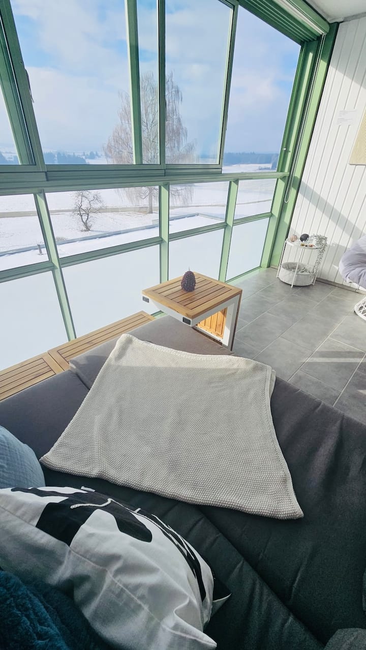 Apartment Mit Grüner Aussicht & Wintergarten - Hüfingen