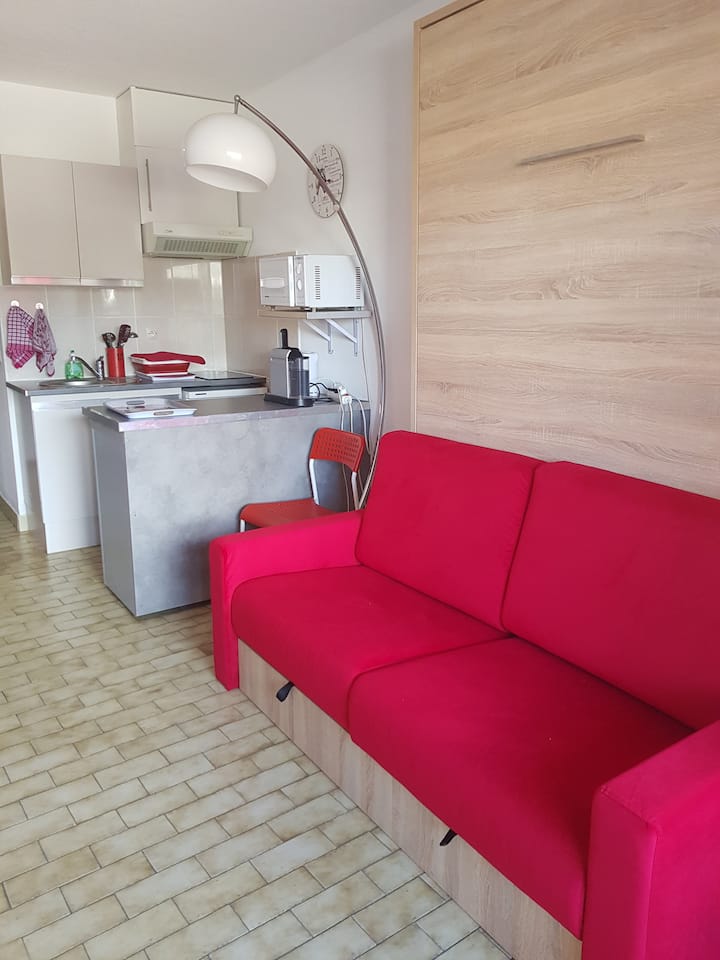 Studio Rdc: Clim, Wifi. (Linge Lit, Serviettes) - Plage de Port Camargue