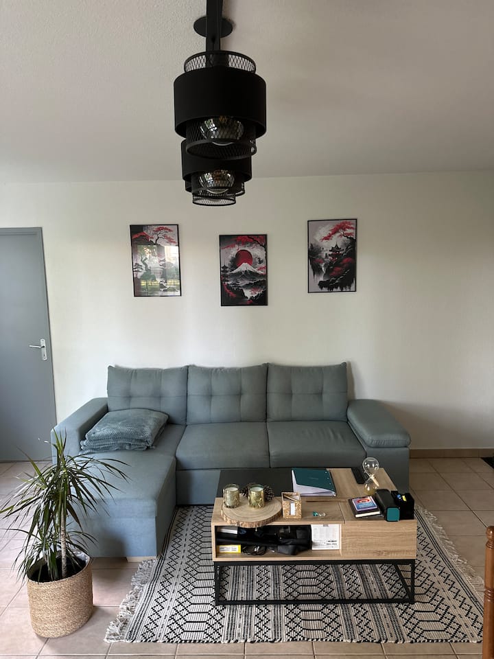 Séjournez Chez Maxence-appartement T3-chambre Cosy - Agen