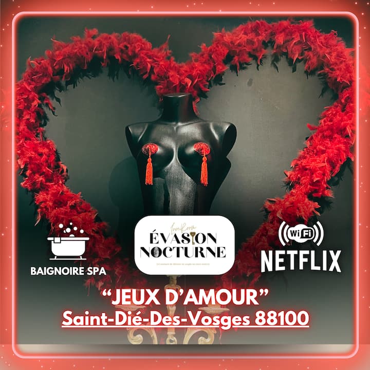 Love Room «&nbsp;Jeux D’amour&nbsp;» - Jaccuzzi - Parking - Saint-Dié-des-Vosges