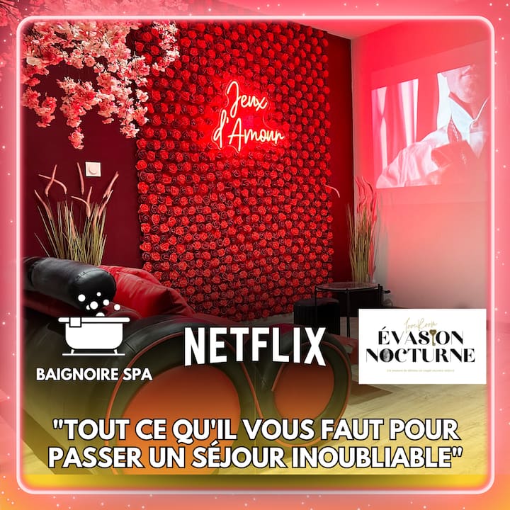 Love Room Jeux D’amour - Jaccuzzi - 55 M2 - Saint-Dié-des-Vosges