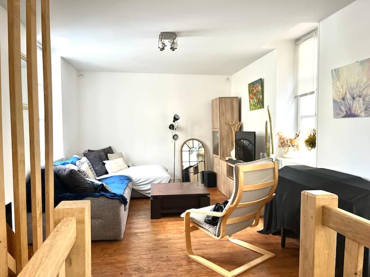 Duplex, Hyper-centre Confortable - Caen