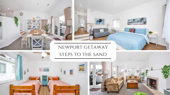 Quiet Newport Home W/ 2 Kings/office/walk To Ocean - Newport Beach, CA