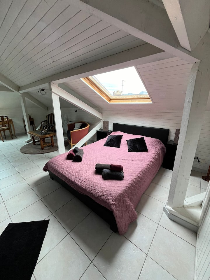 Grande Suite Parentale Mansardée Avec Kitchenette - Gap