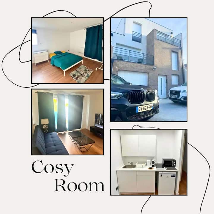 Cosy Room~aéroport Cdg~paris~parc Expo~rer~disney - Val-de-Marne