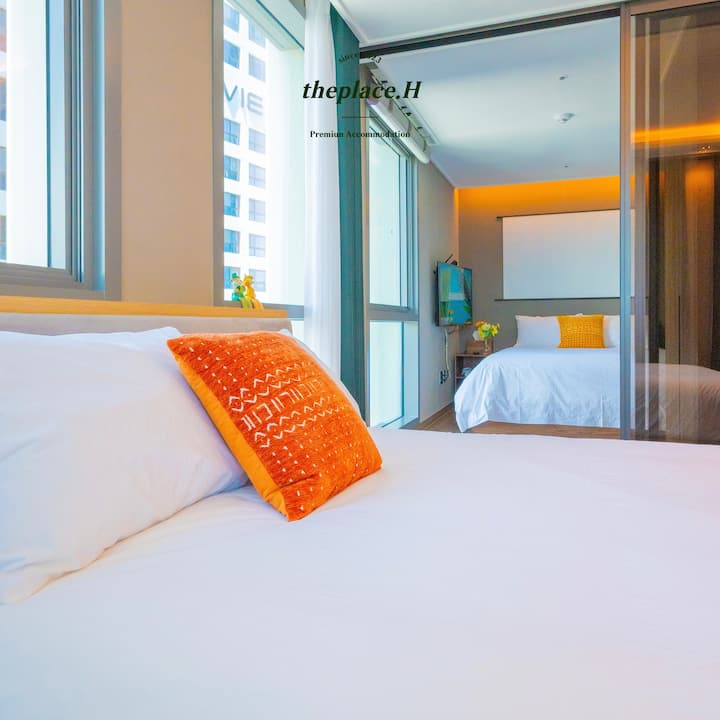 Theplace.h-04 > 2beds | 초고층 테라스 오션&시티뷰 | 최대4인 - 부산광역시