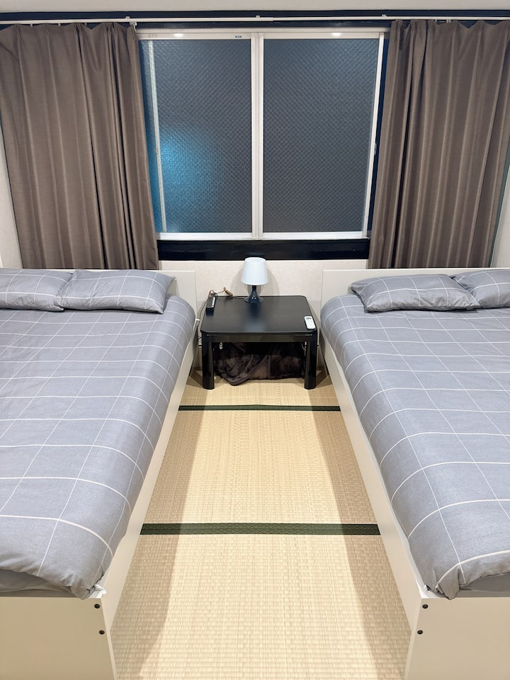 【勝 House】新今宫站2分钟/双床大房/直达关西机场/難波/天王寺/通天閣 - Osaka