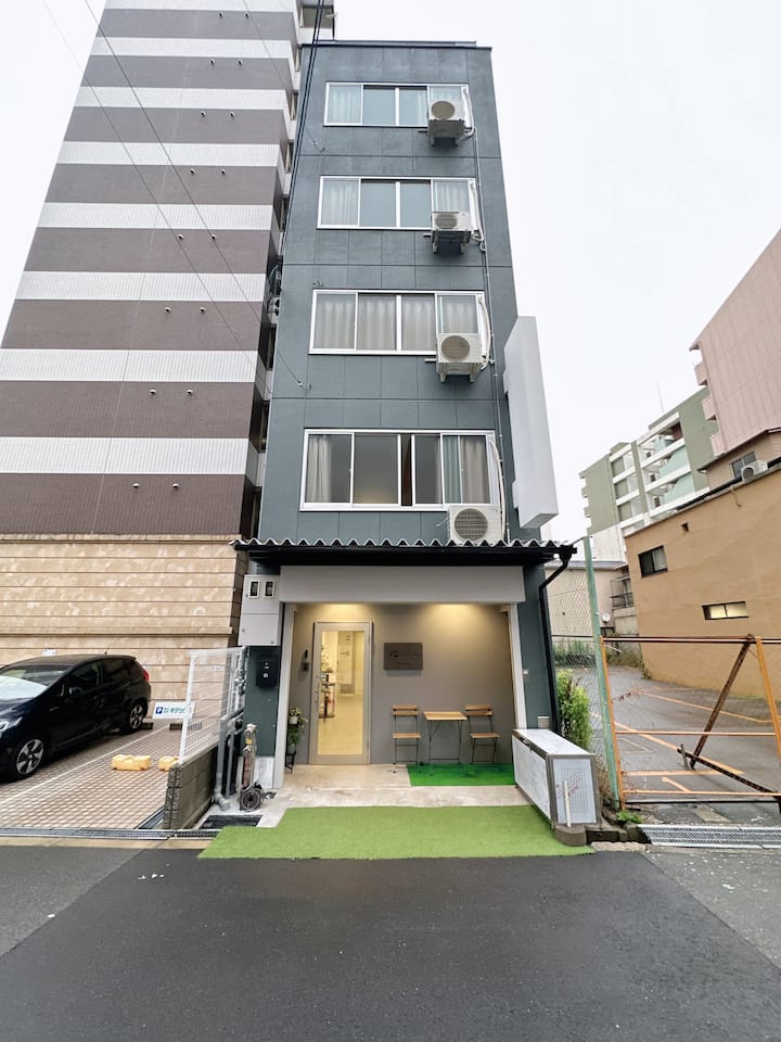 【勝 House 6f】新今宫站2分钟/双床大房/直达关西机场/難波/天王寺/通天 - Japón