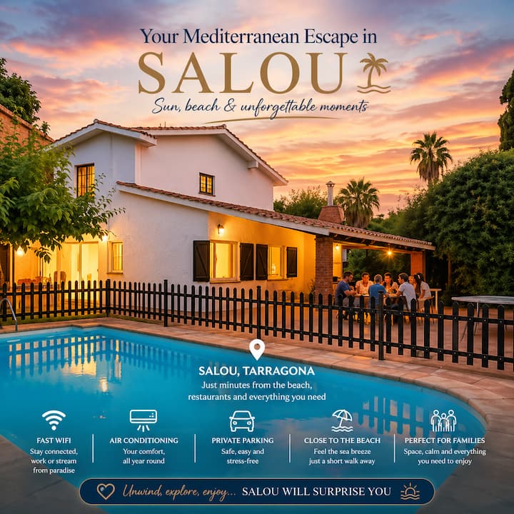 Family Villa Salou · Private Pool · Bbq · Beach - Cap Salou