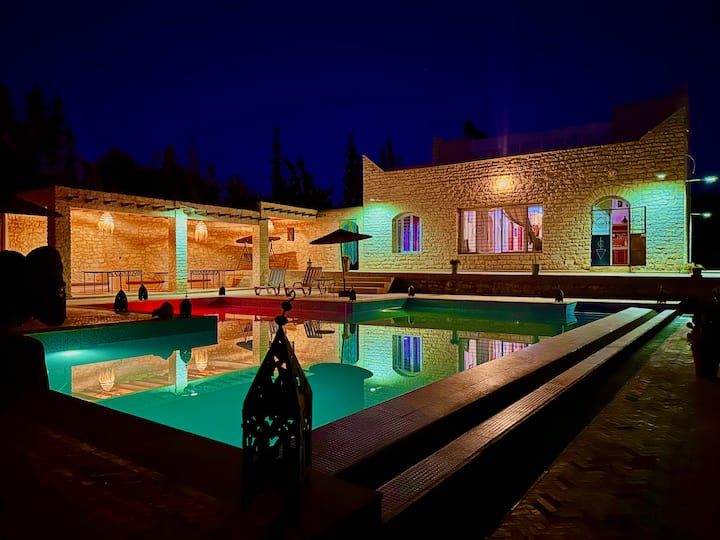 Quiet Oasis Luxury Stone Villa Near Essaouira - Morocco