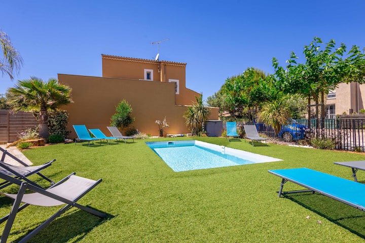 Villa Familiale Avec Piscine Et Petanque - Valras-Plage