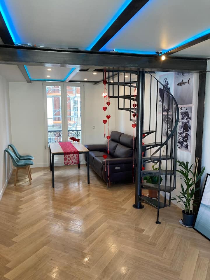 Duplex éLégant, Chaleureux Et Entièrement Rénové - Boulogne-Billancourt