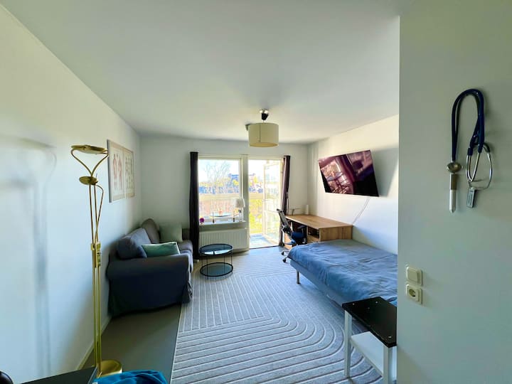 Studio Med Utsikt öVer Stockholm - Solna