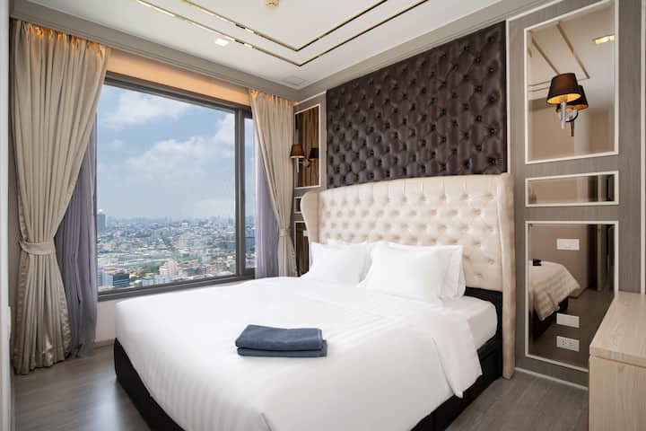 Stylish Top Fl Condo, 2br  With Great Views 3-4pax - Bangkok